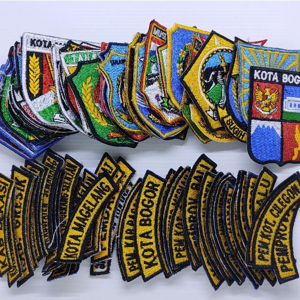 Jual Logo Bordir Daerah Custom / Custom Logo Bordir Daerah / Costum ...