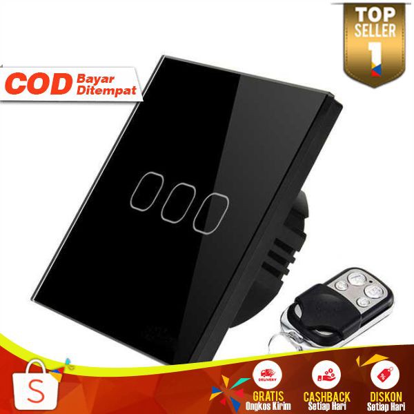 Jual Saklar Lampu Touch LED with Remote Switch Murah Sakelar Touch ...