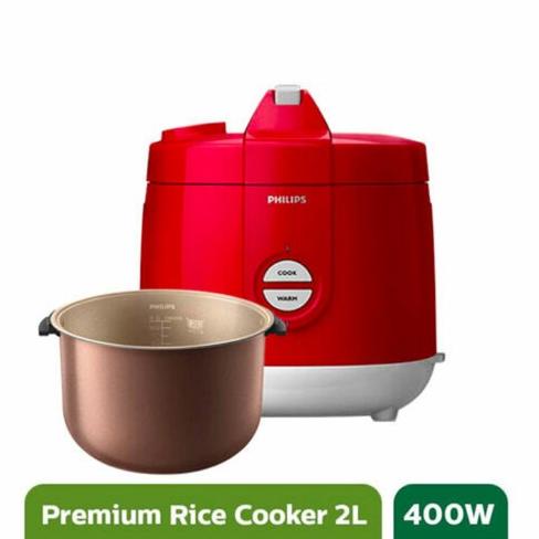 Jual Philips Rice Cooker Premium Red Hd3131/32 Roofdrop | Shopee Indonesia