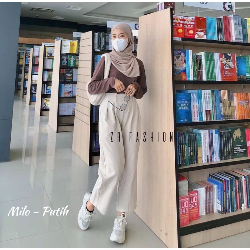 Jual Paket OOTD one set kaos premium dan Kulot Soft Jeans Highwaist ...