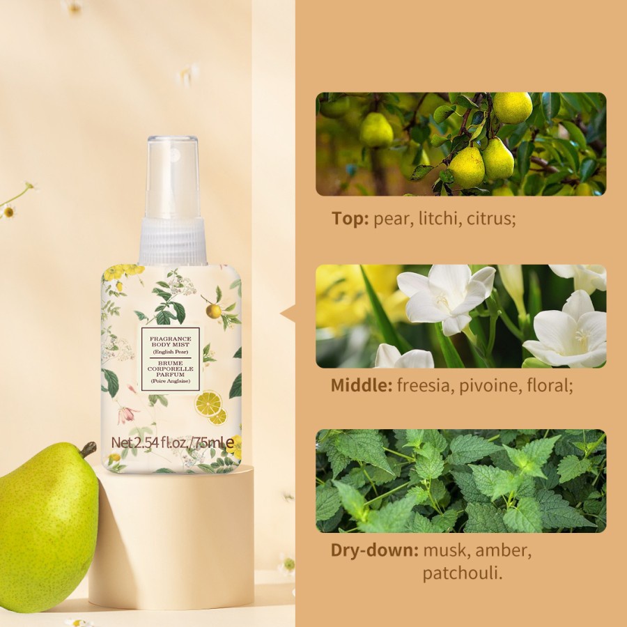 Jual MINISO Parfum Wanita Fragrance Body Mist Sweet Peach 75mL ...