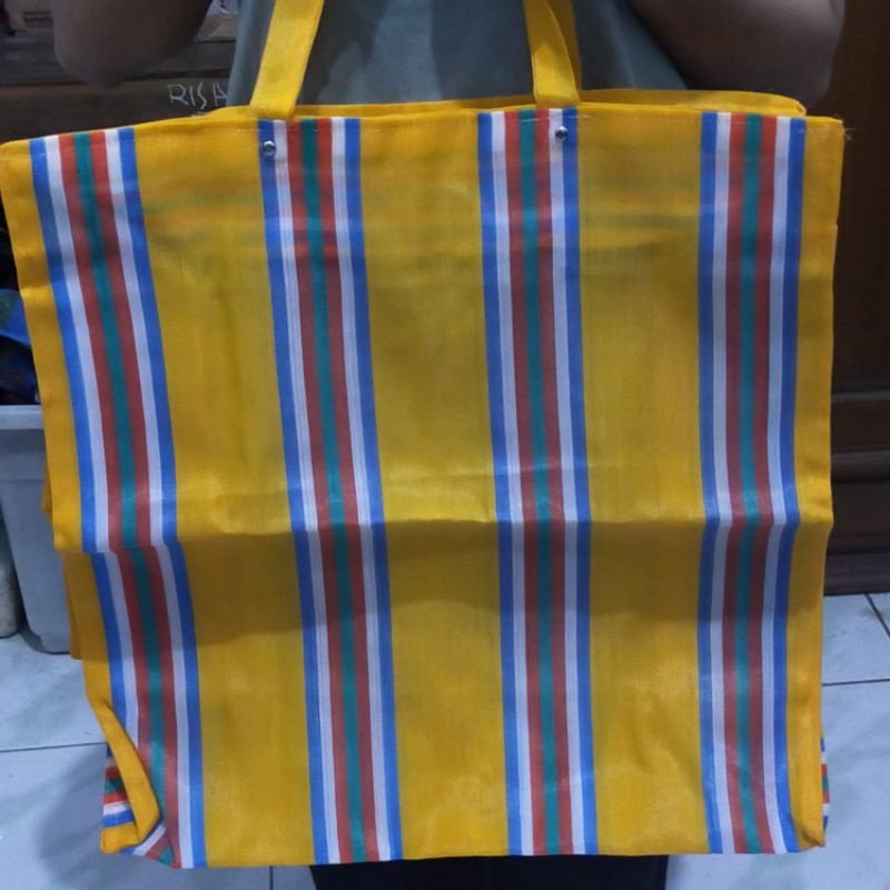 Jual TAS BAGOR SENAR JUMBO WARNA KUNING, HIJAU ,BIRU (RANDOM) | Shopee Indonesia