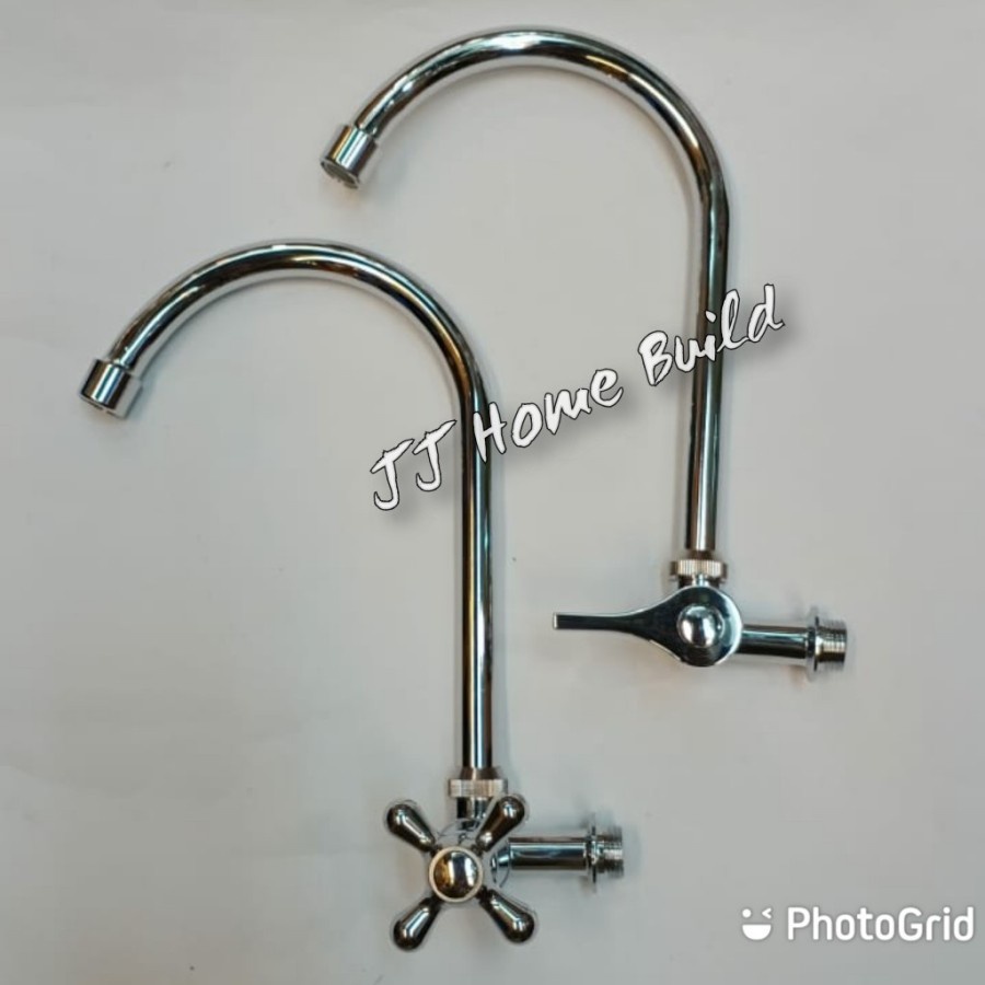 Jual Kran Angsa Tembok/Kran Cuci Piring/Kran Kitchen Sink/Keran Dapur | Shopee Indonesia