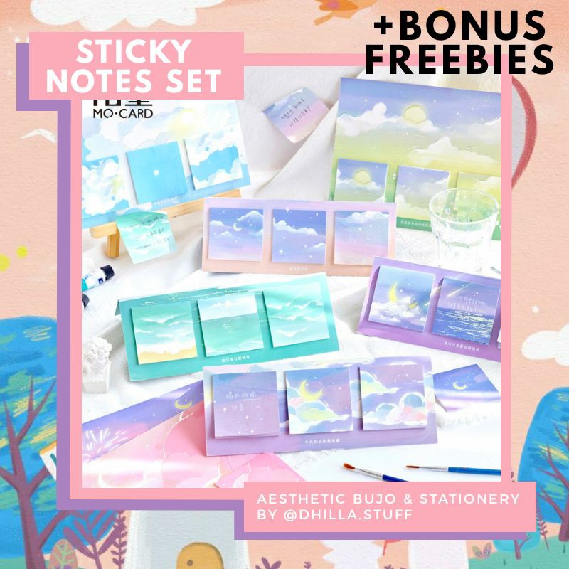 Jual Fresh Sky Fireworks Series Sticky Notes Set | Shopee Indonesia