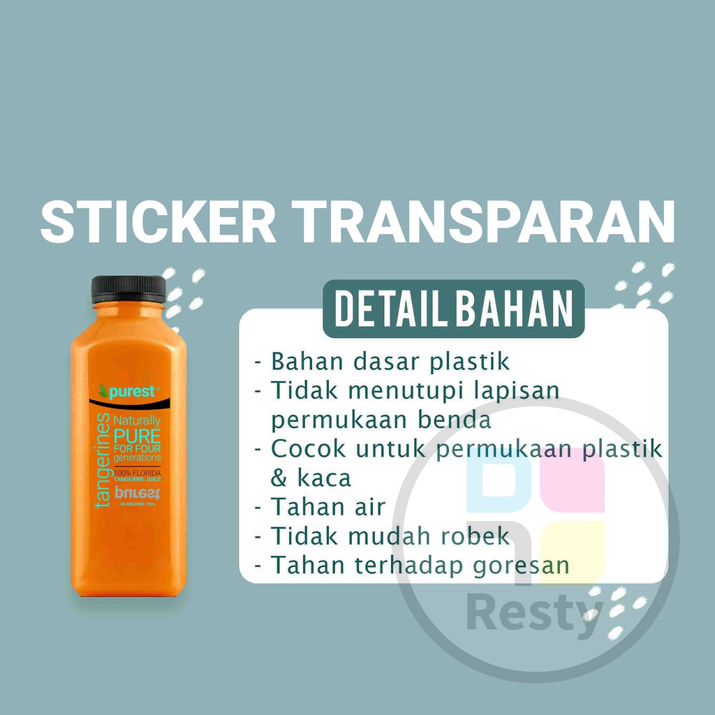 Jual Cetak dan Cutting Sticker Transparan | Quantac A3+ | Shopee Indonesia