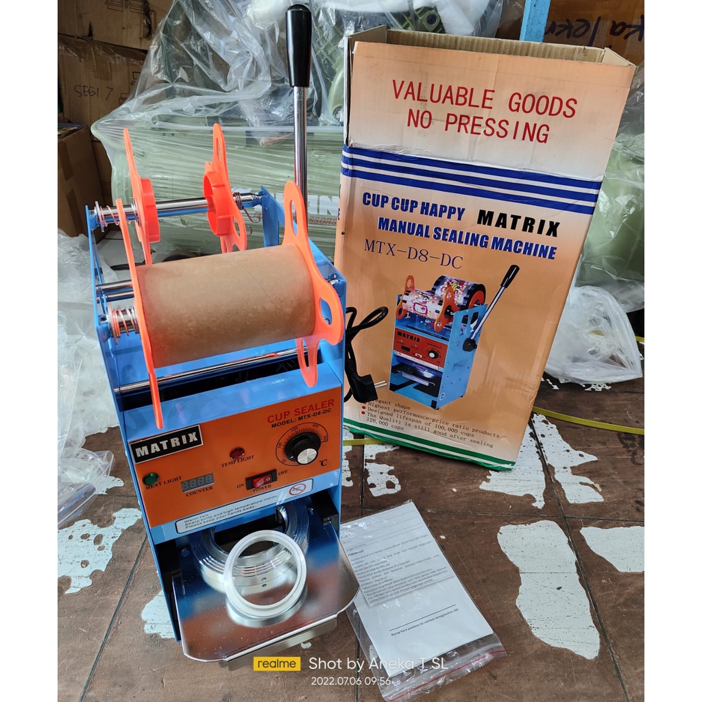 Jual Aqua Cup Sealer Matrix Mtx D8 Dc Mesin Press Gelas Mtx D8 Matrix
