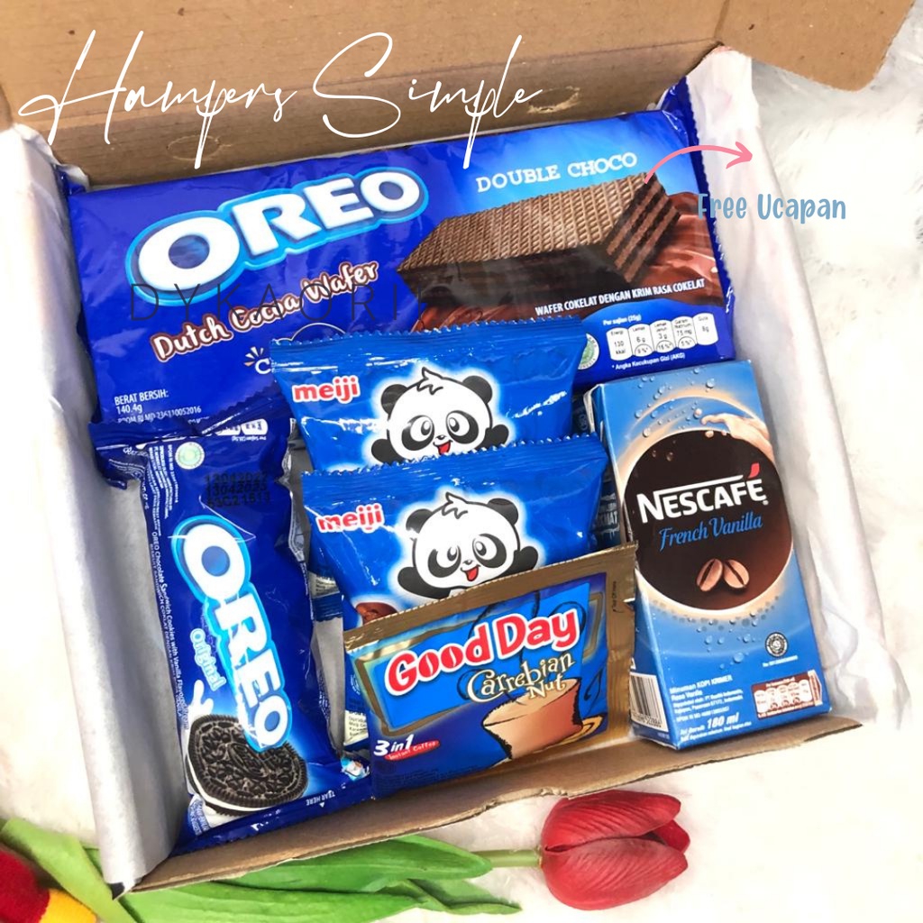 Jual hampers box oreo snack box gift box bok wisuda ulang tahun natal ...