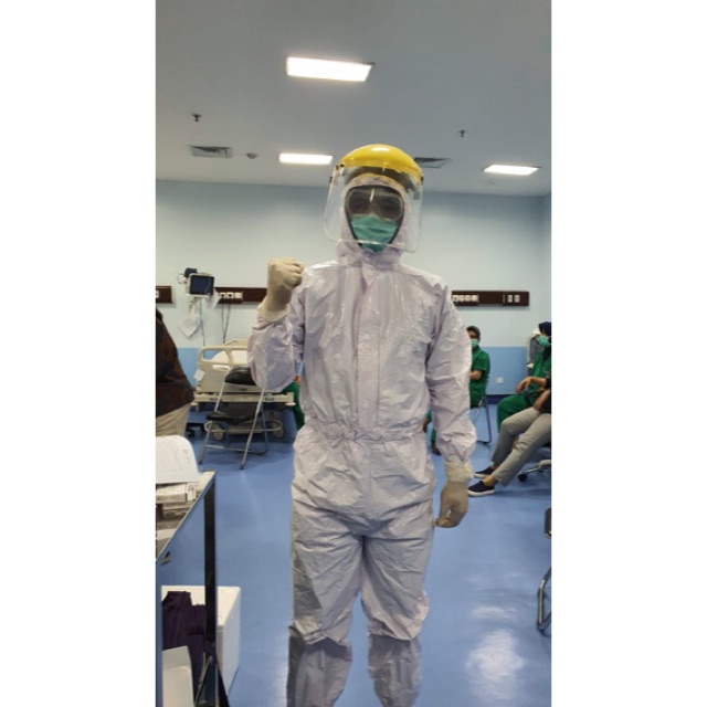 Jual APD HAZMAT Coverall disposable / APD darurat PVC | Shopee Indonesia