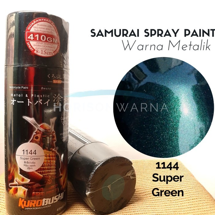 Jual Pilox Cat semprot SAMURAI PAINT - Super Green 1144** | Shopee Indonesia
