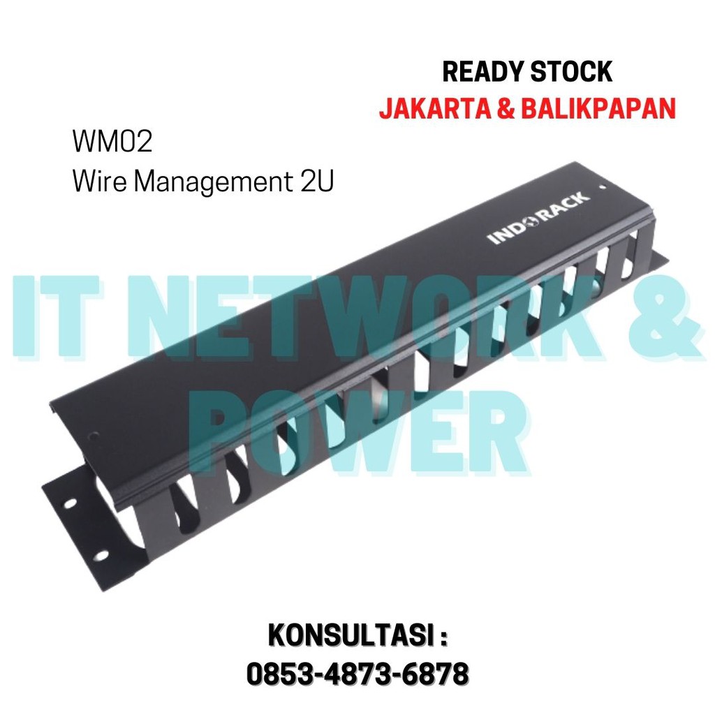 Jual INDORACK WM02 - WIRE MANAGEMENT 2U RACK SERVER INDORACK NIRAX ABBA ...