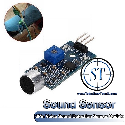 Jual Sensor Suara Untuk Mendeteksi Suara dan Siulan FC 04 - Voice Sound ...