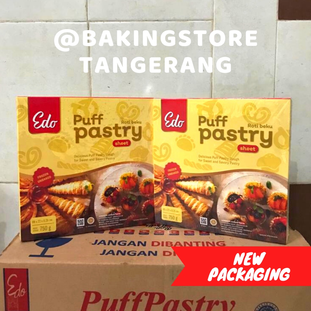 Jual Puff Pastry Sheet Edo | Edo puff pastry 750 gr | Shopee Indonesia