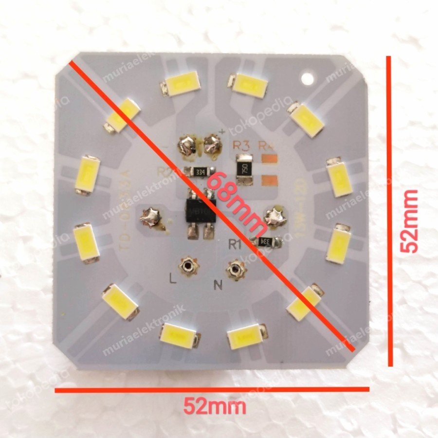 Jual modul lampu led 13w 220v / led module 13watt 220Volt AC | Shopee ...