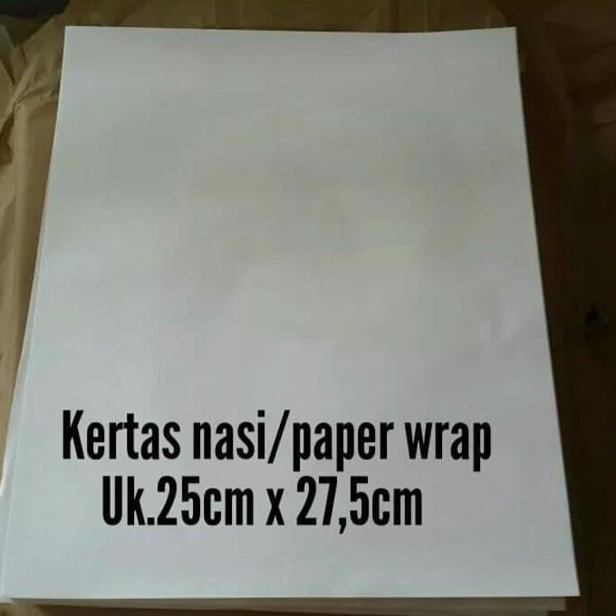 Jual Kertas Nasi Bungkus Membungkus Burger KFC MCD Kebab Sandwich Paper ...