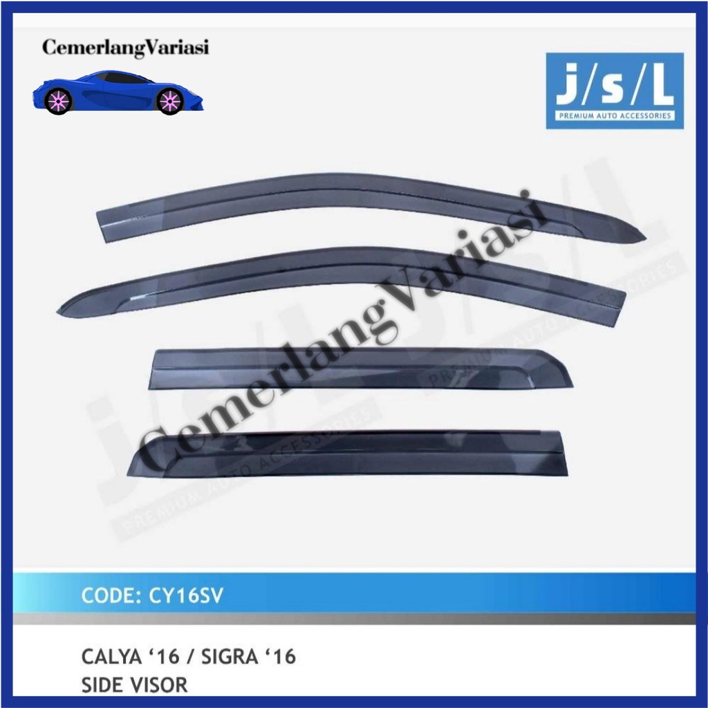 Jual Talang Air CALYA SIGRA 2016 Side Visor Model Injection JSL | Shopee Indonesia