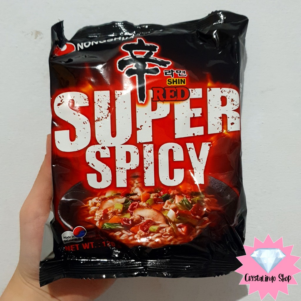 Jual Nongshim Shin Red Super Spicy/Shin Ramyun Super Spicy 120gr ...