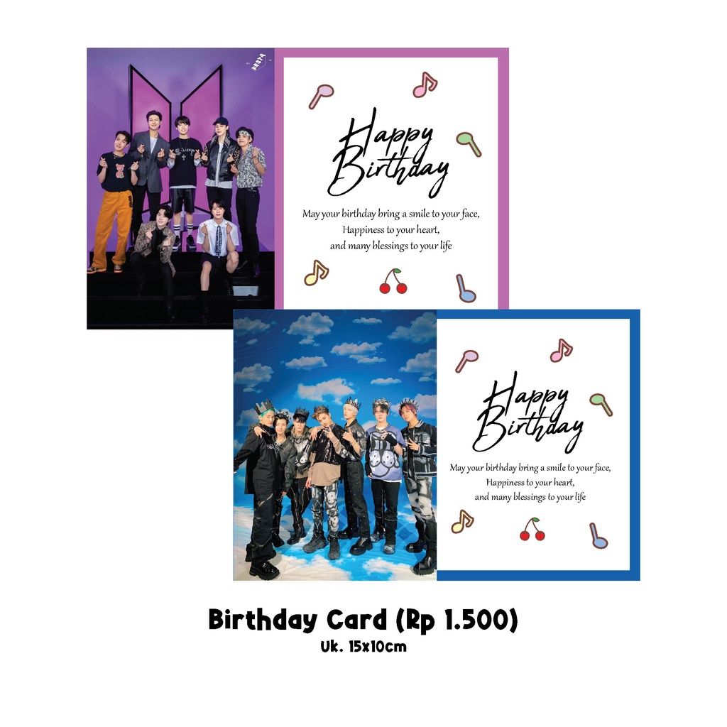 Jual [Coocha.id] Birthday Card BTS NCT | Shopee Indonesia