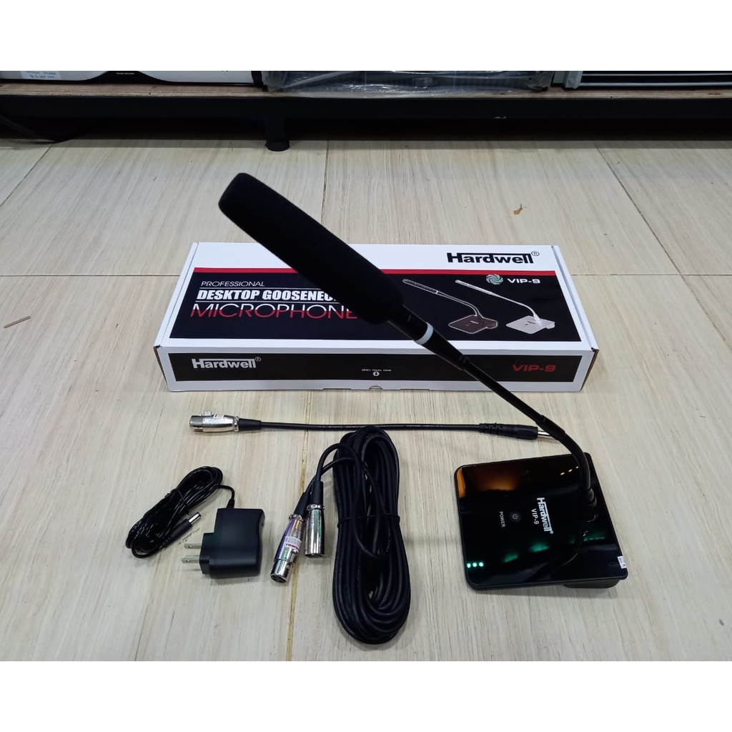 Jual MIC MICROPHONE MEJA CONFERENCE HARDWELL VIP9 VIP 9 mic meja ...