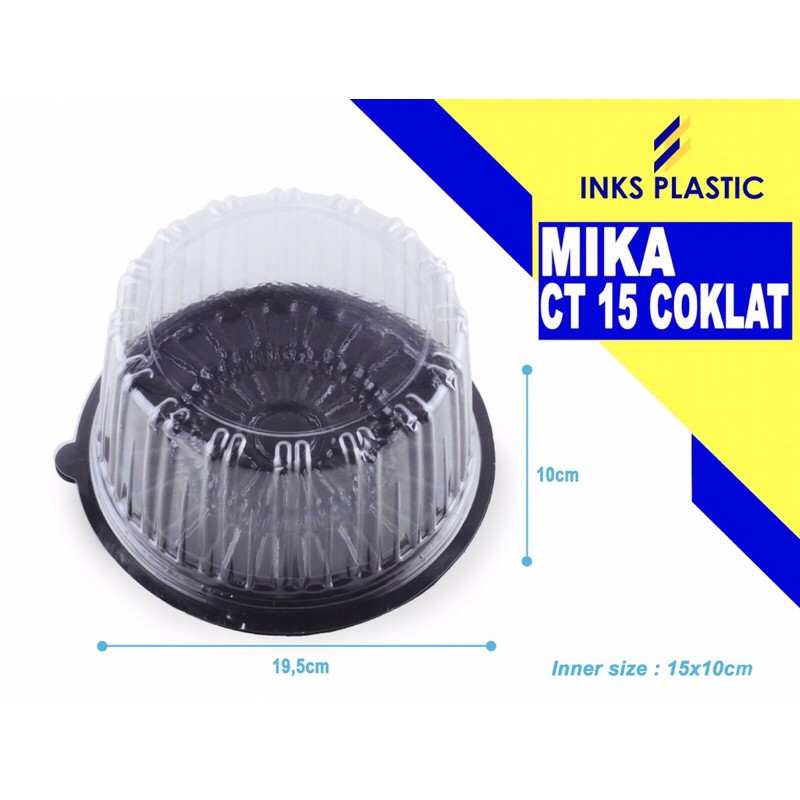 Jual Mika CT 15 Coklat / Mika Tumpeng Mini / Mika Bolu ( isi 10 set ...