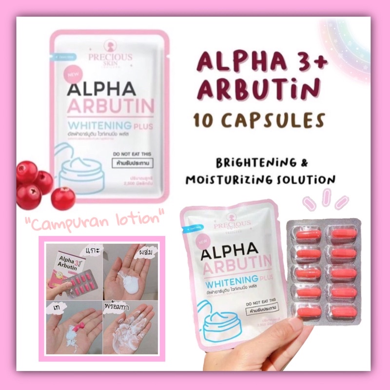 Jual ALPHA ARBUTIN KAPSUL WHITENING PLUS | Shopee Indonesia