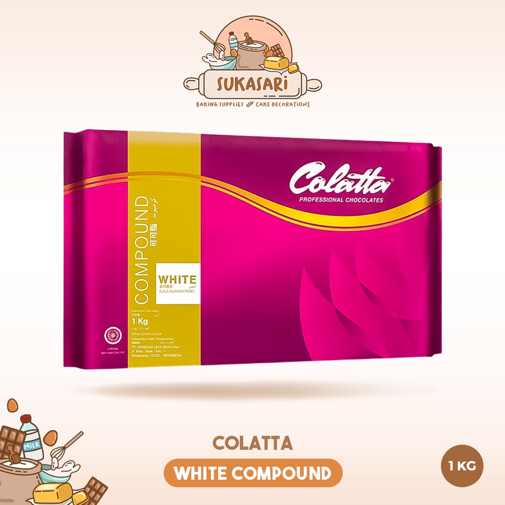 Jual Sukasari - Colatta White Chocolate Compound 1kg, 5kg / Cokelat ...