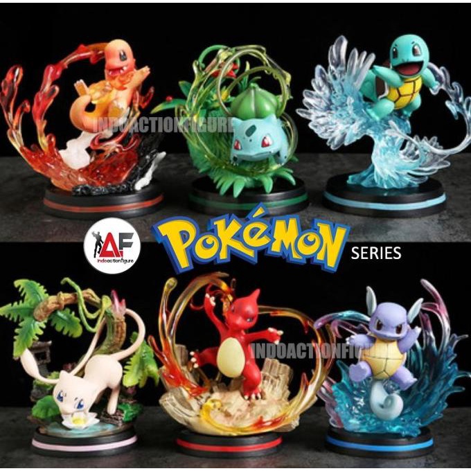 Jual Action figure Statue Pokemon Charmander Mew Squirtle Bulbasaur ...