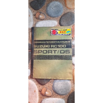 Jual Buku panduan perawatan copian bekas berkualitas suzuki RC 100 ...