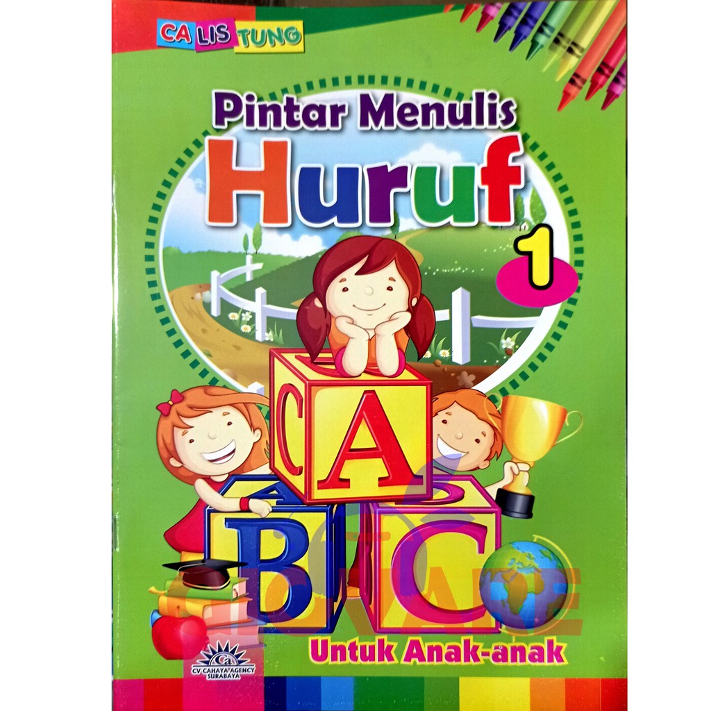 Jual Buku Calistung Pintar Menulis Huruf 1 untuk anak anak TK dan Paud ...