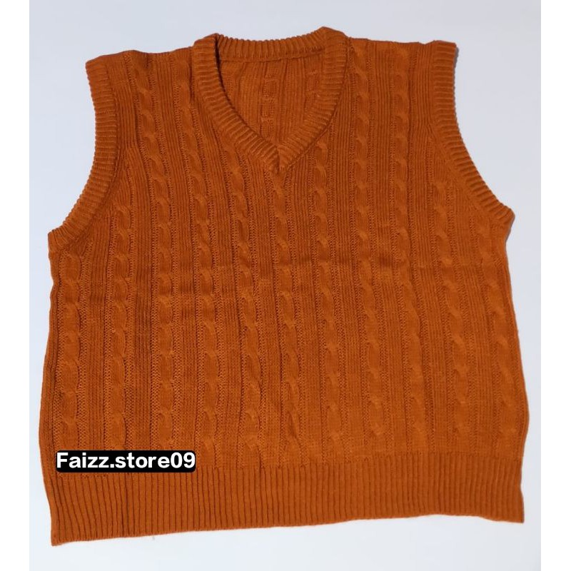Jual Vest ROMPI RAJUT MOTIF CABLE STORE09 MURAH | Shopee Indonesia