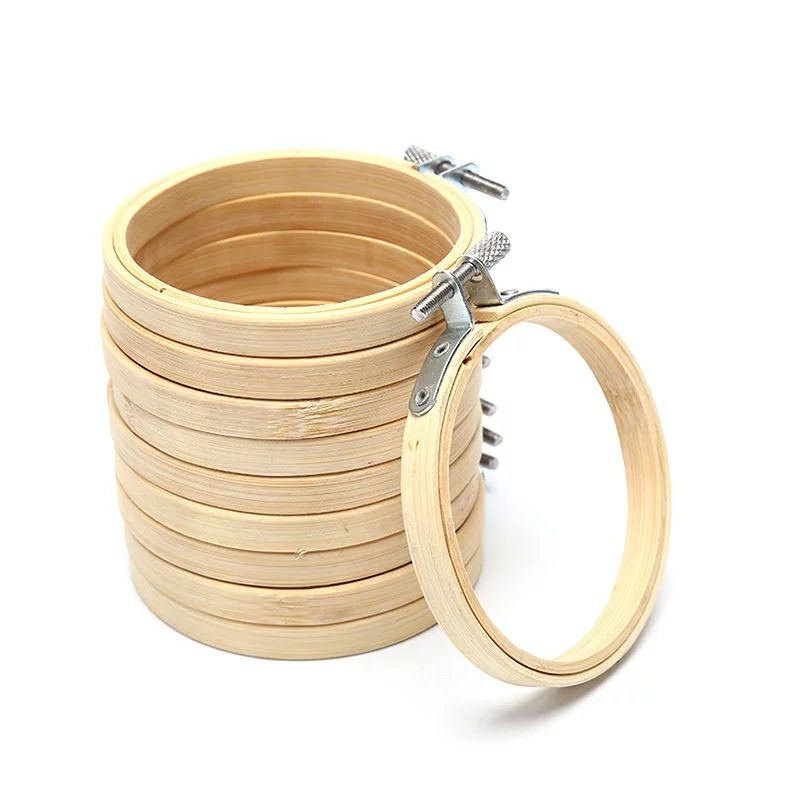Jual Pembidang bambu impor / embroidery hoop / bidangan bambu | Shopee ...