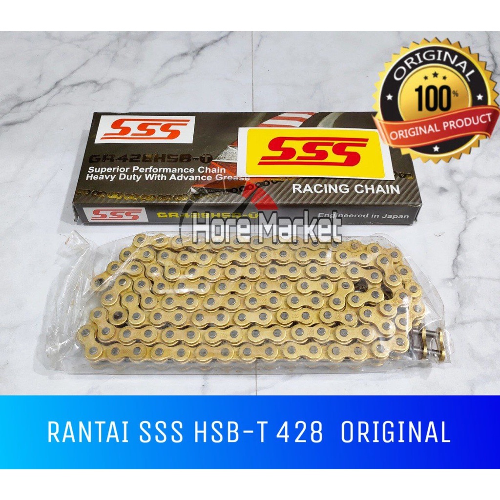 Jual RANTAI SSS 428 HSB-T ORIGINAL 120 L 130L 140L RANTAI HSBT | Shopee ...