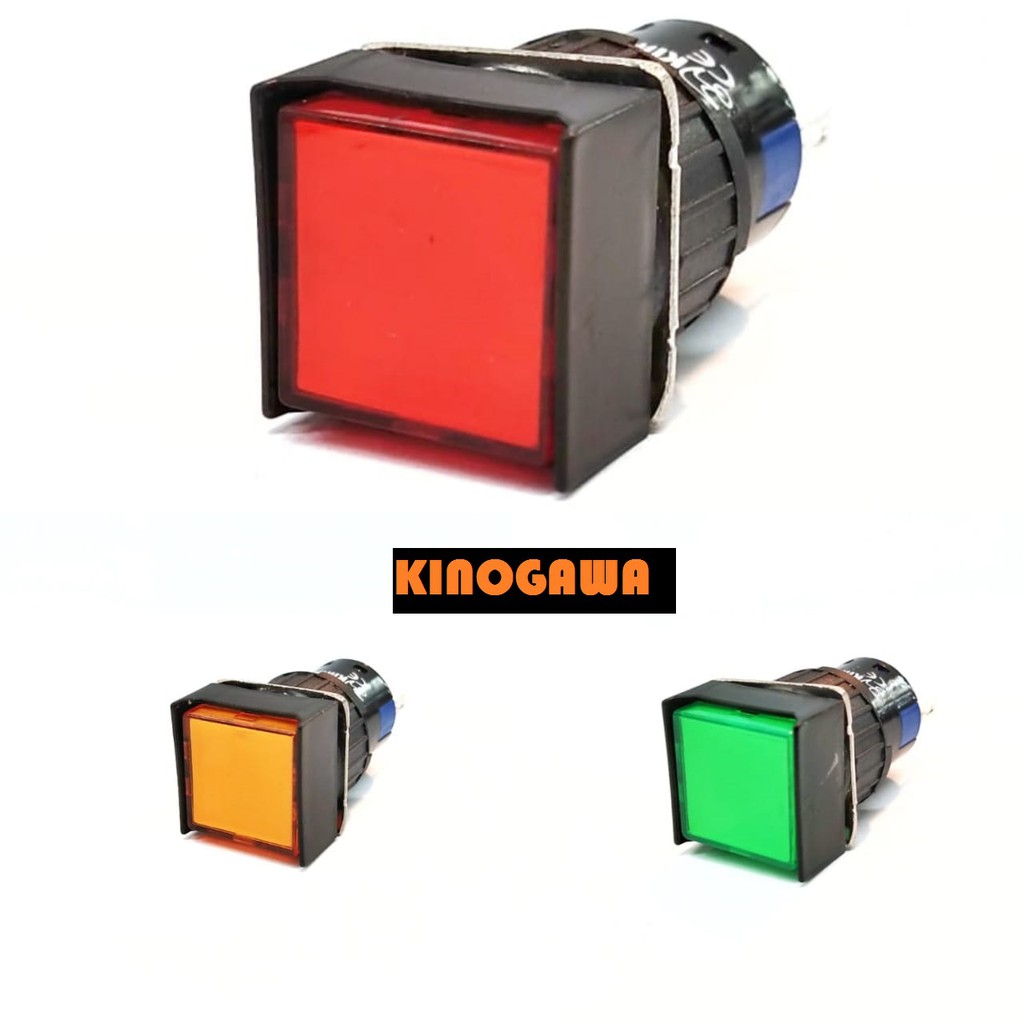 Jual Pilot Lamp 16mm 24V Kotak (Square) | Shopee Indonesia