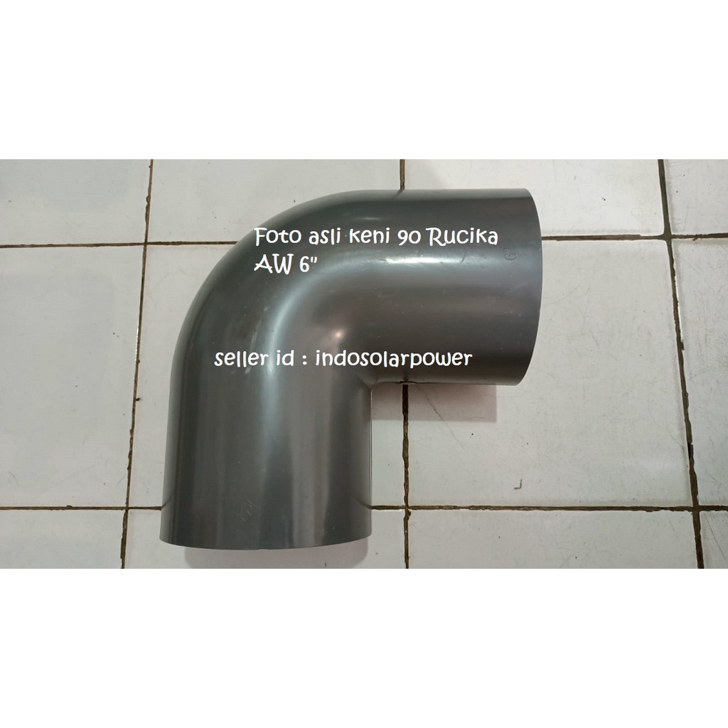 Jual Elbow PVC 90 derajat 90° RUCIKA 6" 6 inch in Knee Keni siku L ada D dan AW sambungan pipa ...