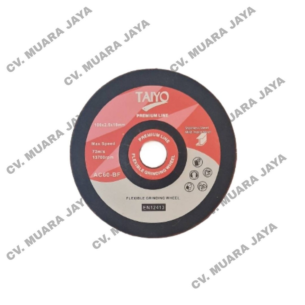Jual Gerinda Poles 4"inch Taiyo AC 60 Flexible Wheel For Metal 103 mm | Shopee Indonesia