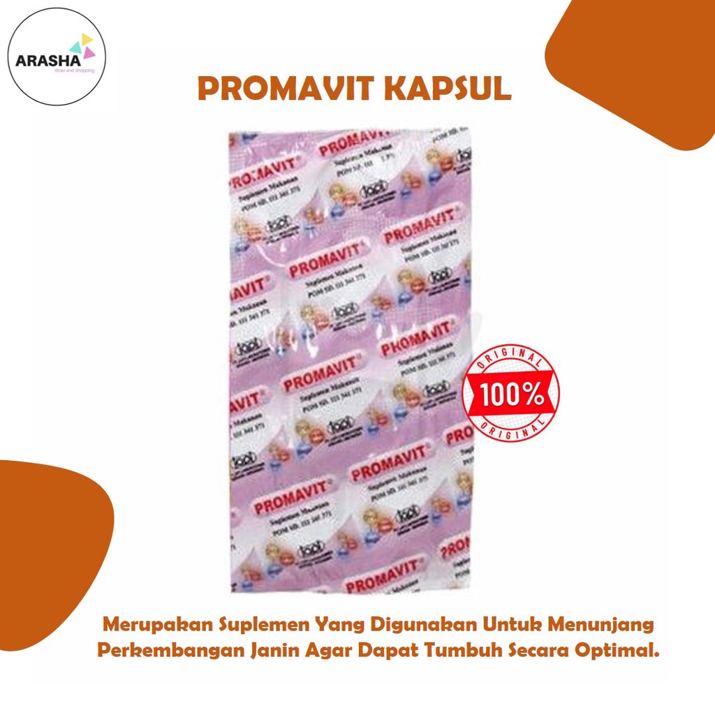 Jual PROMAVIT KAPSUL PERSTRIP - Vitamin Ibu Hamil - Suplemen Ibu ...