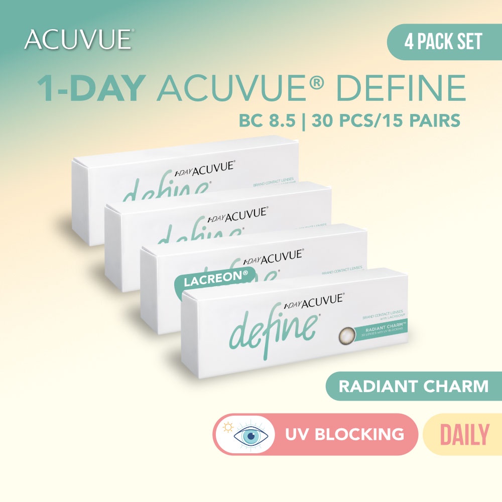 Jual Acuvue Define (Daily) Radiant Charm 4 Pack Set | Shopee Indonesia