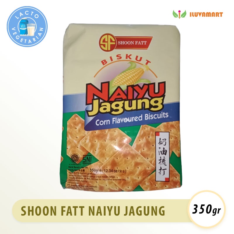Jual Shoon Fatt Biskuit Naiyu Jagung Susu 350gr Corn Flavoured Biscuits ...