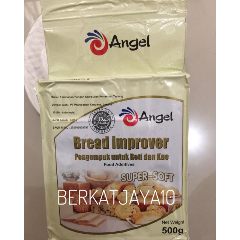 Jual Angel Bread Improver Pengempuk untuk Roti dan Kue 500 gr | Shopee ...