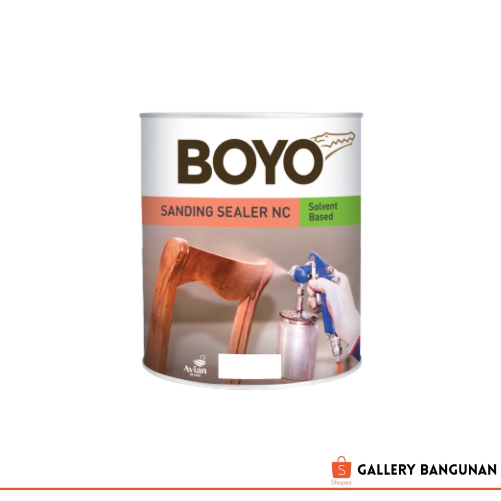Jual Cat Kayu Sanding Sealer Boyo Sending Dasar Dasaran Solvent Base ...