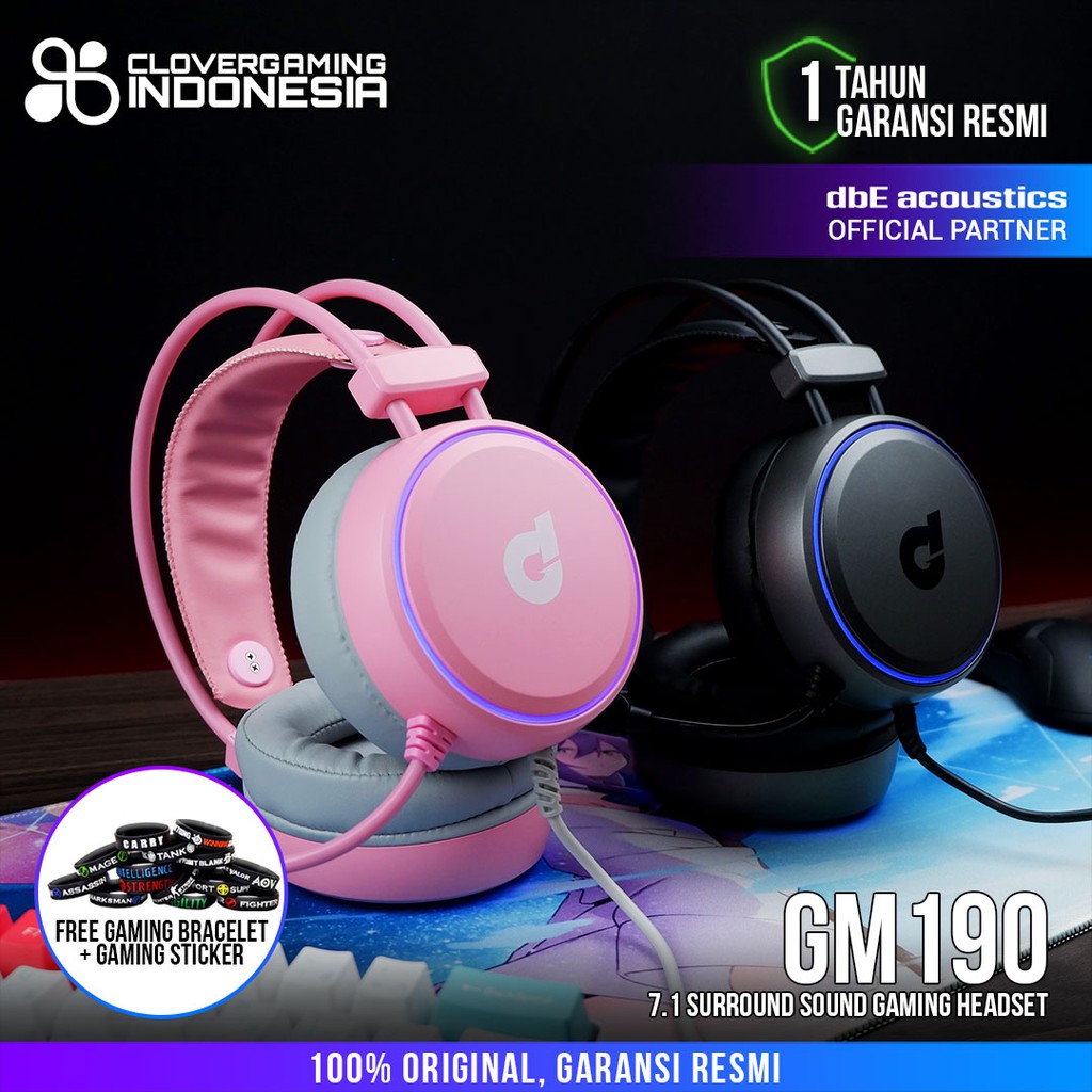 Jual dbE GM190 7.1 Virtual Surround Sound - Gaming Headset | Shopee ...