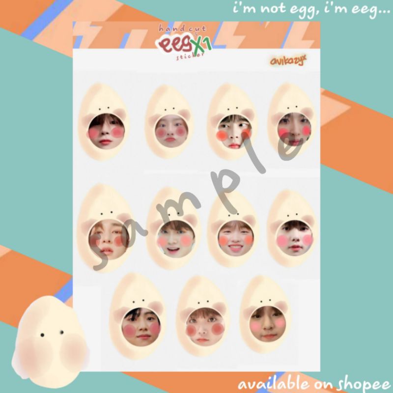 Jual Sticker Kpop cute X1 ver (eeg /egg) | Shopee Indonesia
