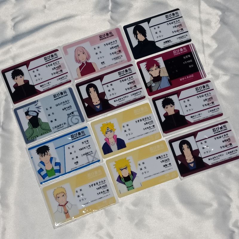 Jual ID CARD ANIME NARUTO BACA DESKRIPSI (PRE-ORDER) | Shopee Indonesia