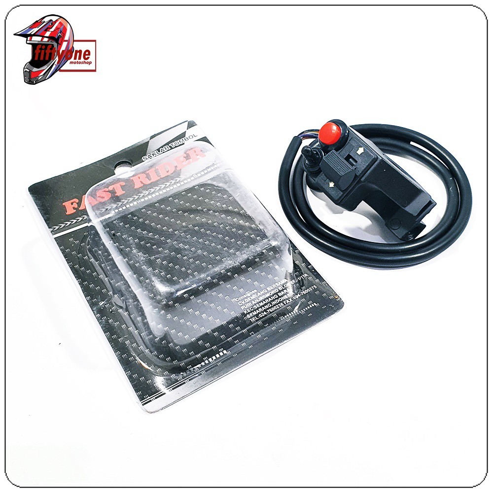 Jual Saklar Kiri Motor Lampu Sen Set Klakson Hitam Universal PNP Motor ...