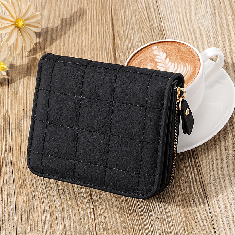 Jual DOMPET LIPAT WANITA KECIL PREMIUM KULIT HITAM REVINA WA520B5 ...