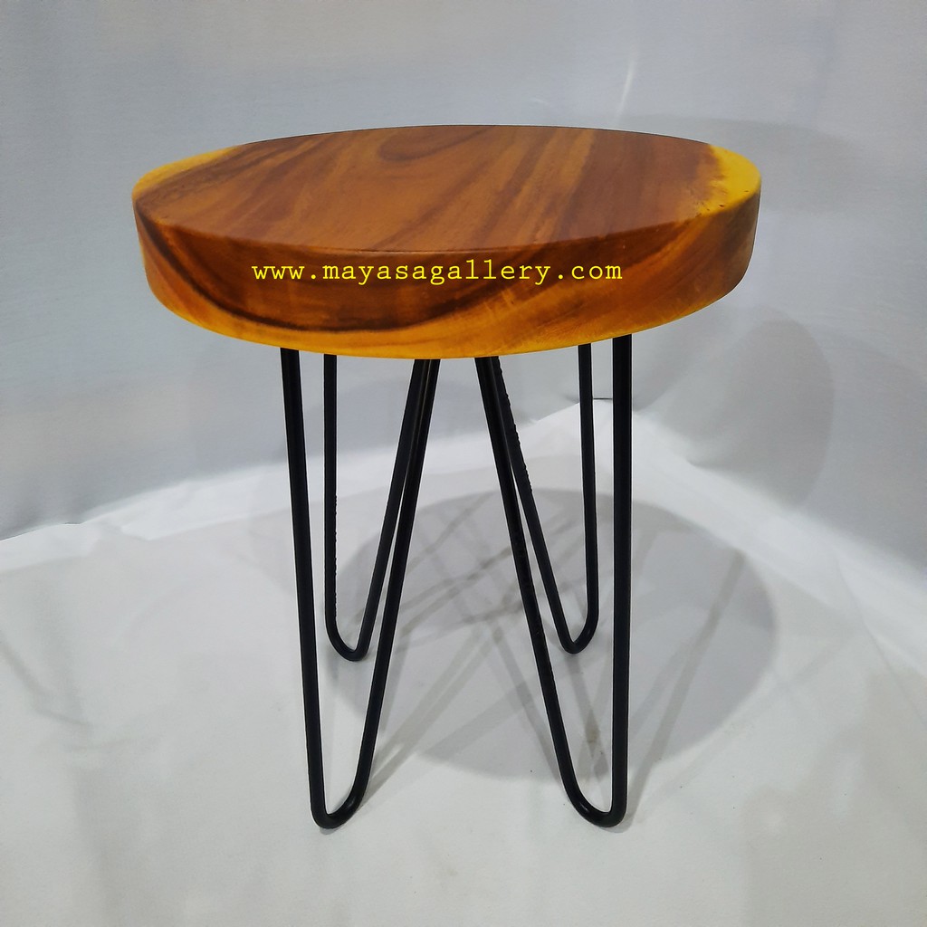 Jual Stool Minimalis Stool Teras Stool Cafe Stool Trembesi | Shopee ...