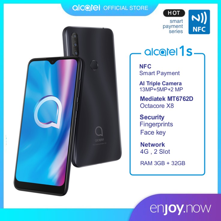 Jual Alcatel 1S NFC 5028Y Smartphone ( Ram 3GB / Rom 32GB ) Grey ...