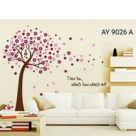 Jual Sticker Dinding Uk 60 x90 cm Motif Tumbuhan/Tempelan Dinding ...