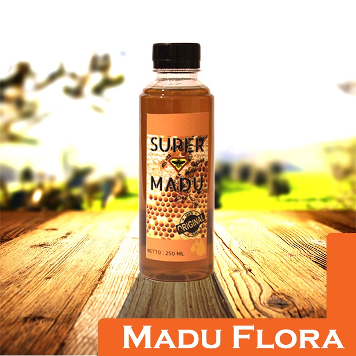 Jual Madu Flora 250 ml / 330 gram - SUPER MADU - Madu 100% ASLI ...