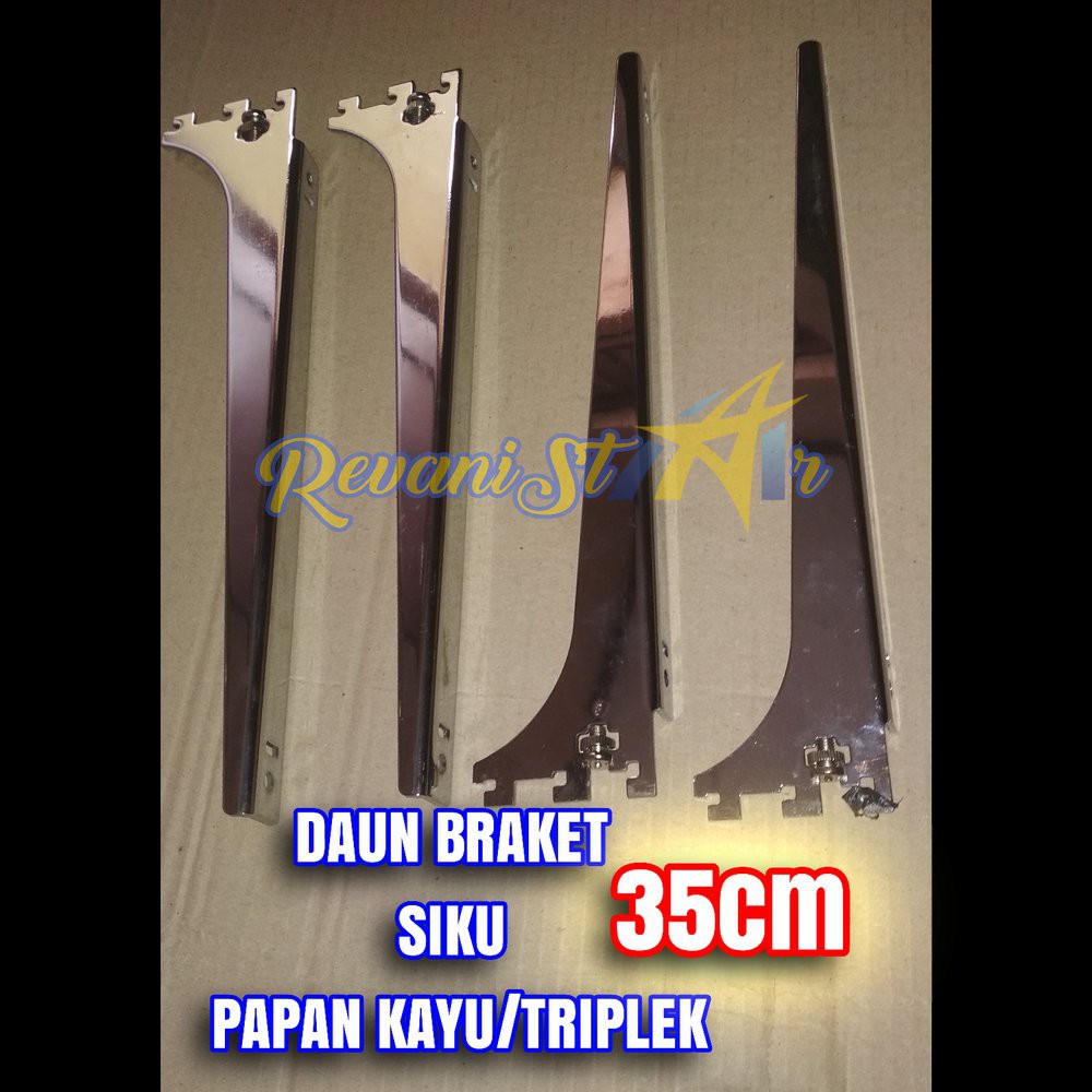 Jual Ukuran 35cm daun braket kayu papan triplek penyangga rak kayu ...
