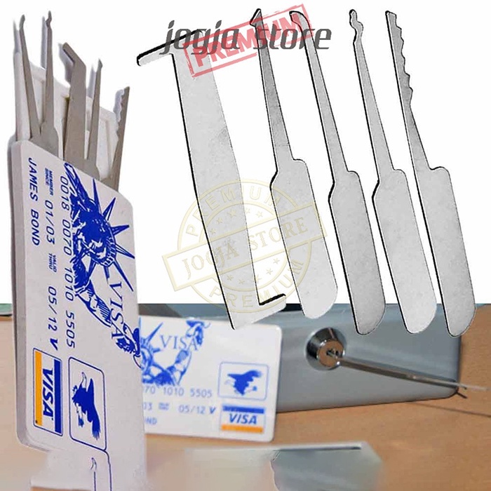 Jual Lock Pick Set Alat Tool Pembuka Pintu Kunci T Pembobol Alat Bantu ...
